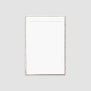 Simply Framed Oversized Gallery Frame – Antique Silver/Mat | West Elm