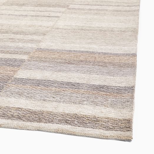 Colorblock Broken Stripe Rug | West Elm