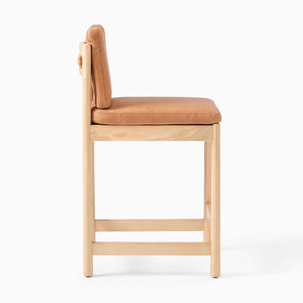 Halsey Leather Bar & Counter Stool | West Elm