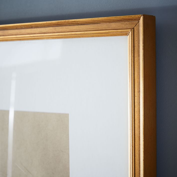 Simply Framed Oversized Gallery Frame – Antique Gold/Mat | West Elm