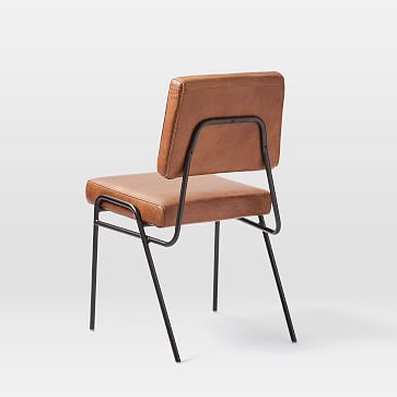 Wire Frame Leather Dining Chair | West Elm