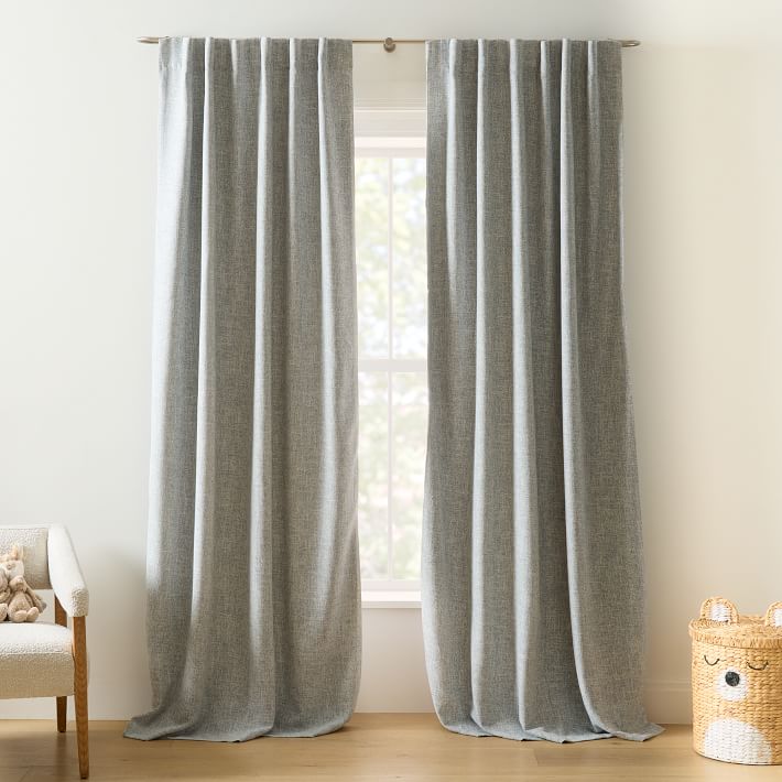 Crossweave Blackout Curtain | West Elm