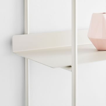Floating Lines Metal Wall Shelf - 3-Tiered | West Elm