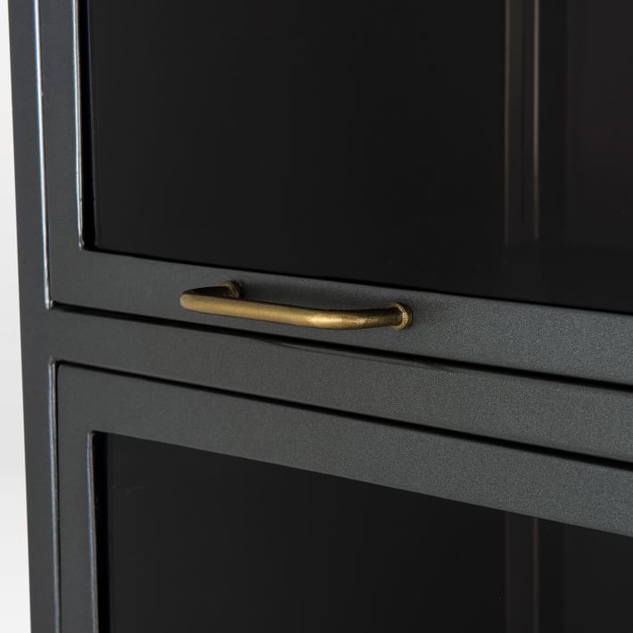 Iron & Glass Tall Barrister Cabinet (32") | West Elm