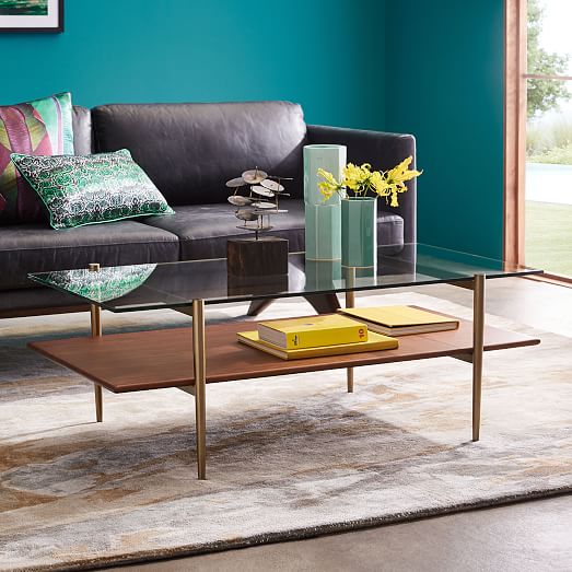 Mid-Century Art Display Coffee Table | Modern Living Room Furniture ...