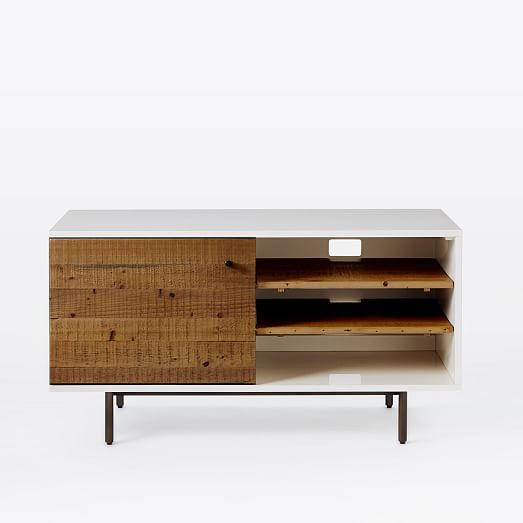 Reclaimed Wood & Lacquer Media Console (46") | West Elm