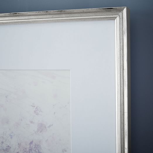 Simply Framed Oversized Gallery Frame – Antique Silver/Mat | West Elm