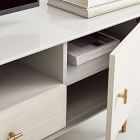 Modernist Wood & Lacquer Media Console (68"–80") | West Elm