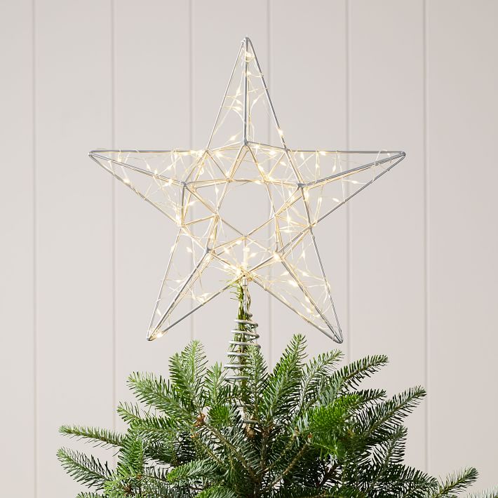 LED Shining Star Tree Topper | West Elm