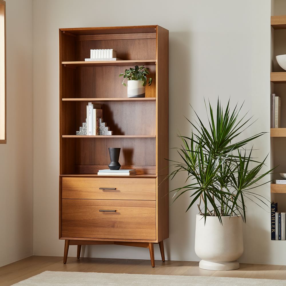 Mid-Century Open Wide Hutch | West Elm