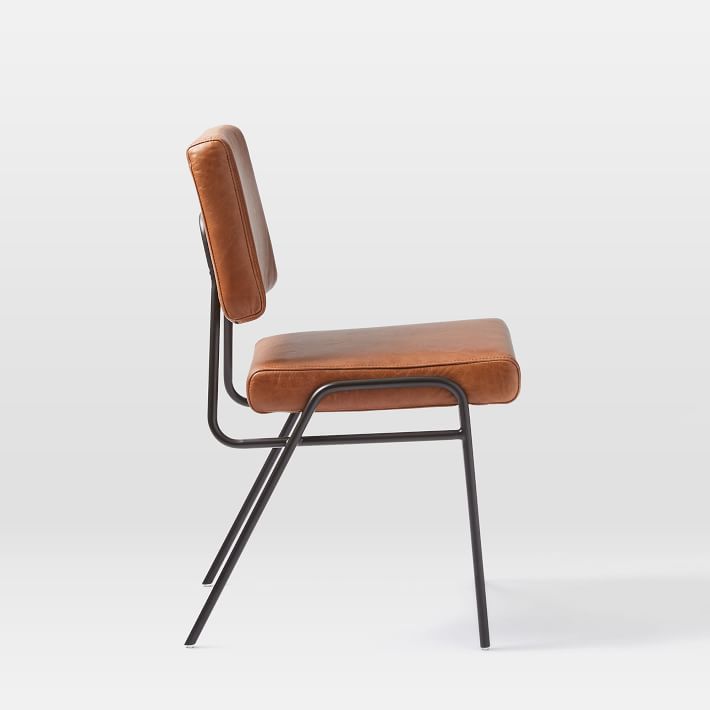 Wire Frame Leather Dining Chair | West Elm
