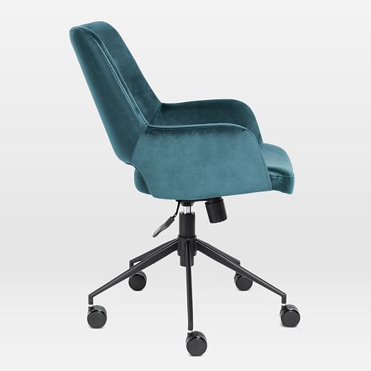 Two-Toned Upholstered Tilt Office Chair | West Elm