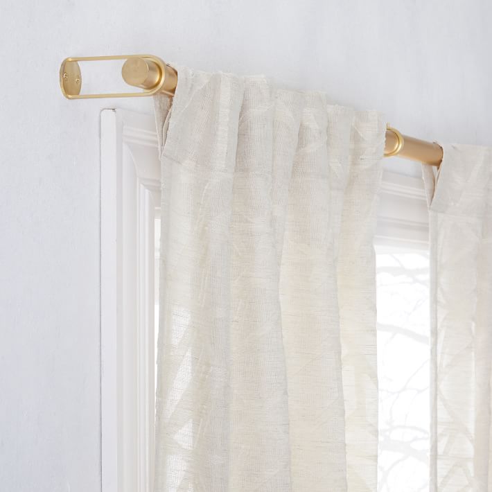 Sheer Abstract Glass Curtain | West Elm