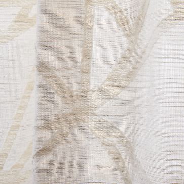 Sheer Abstract Glass Curtain | West Elm