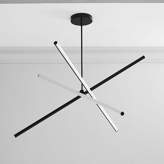 Light Rods LED Chandelier (55") | West Elm