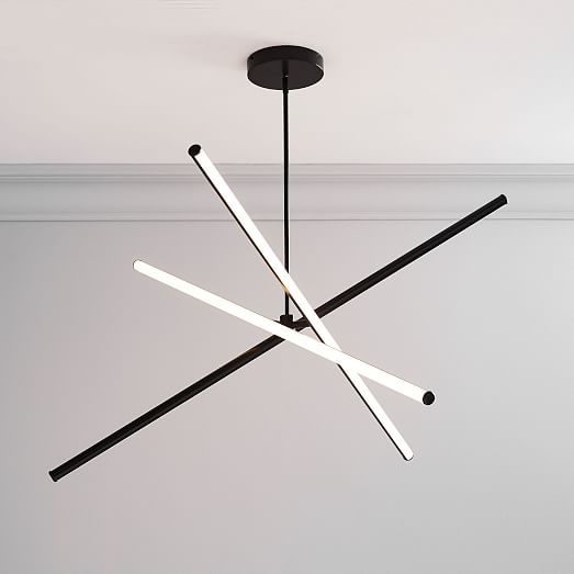 Light Rods LED Chandelier (55") | West Elm