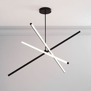 Light Rods LED Chandelier (55") | West Elm