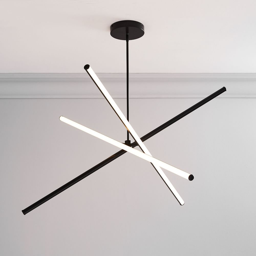 Light Rods LED Chandelier (55") | West Elm