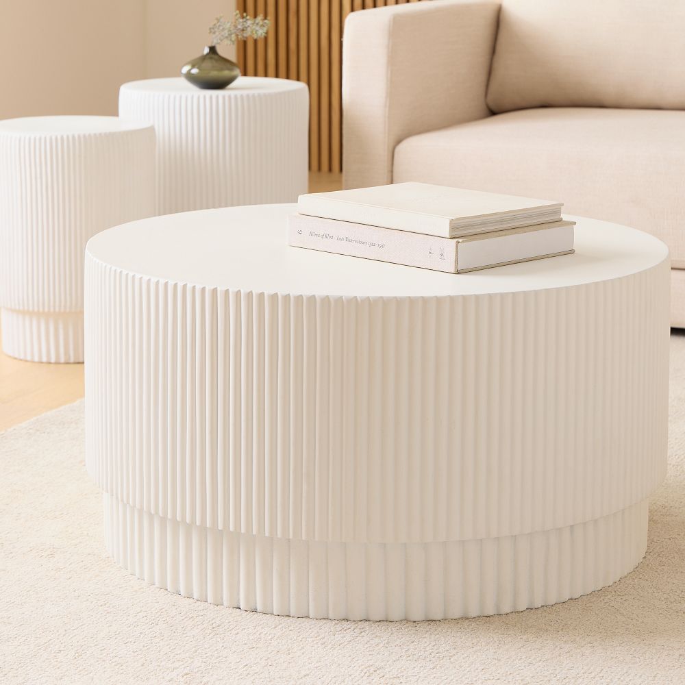 Fluted Coffee Table | Modern Living Room Furniture | West Elm