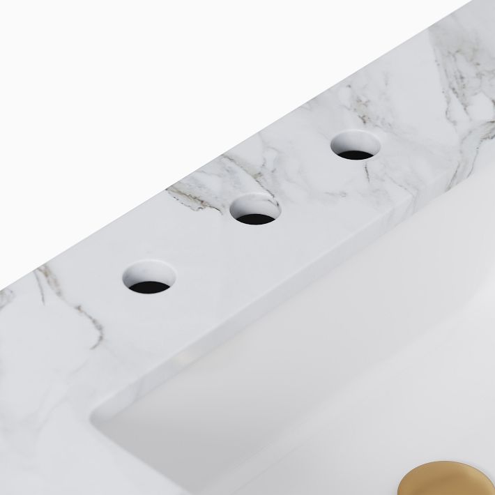 Streamline Marble Double Bathroom Vanity (63") | West Elm
