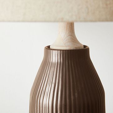 Roar & Rabbit™ Ripple Ceramic Table Lamp (17") | West Elm