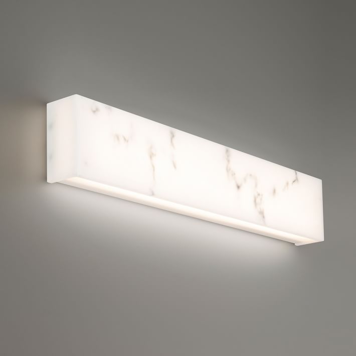 Linear Marbled LED Sconce | West Elm
