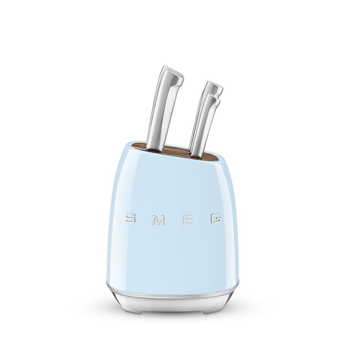 Smeg Knife Block & Knives Set (Set of 7) | West Elm