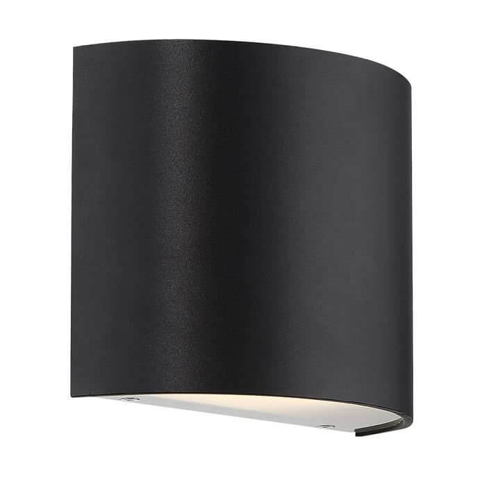Curved Metal LED Sconce | West Elm