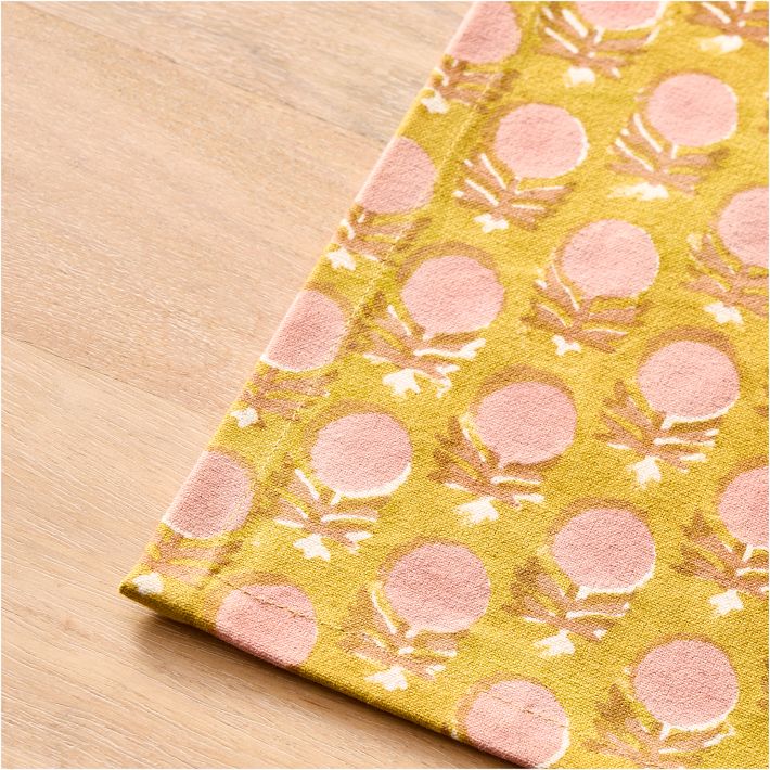 Soil to Studio Richa Block-Printed Cotton Placemats (Set of 2) | West Elm