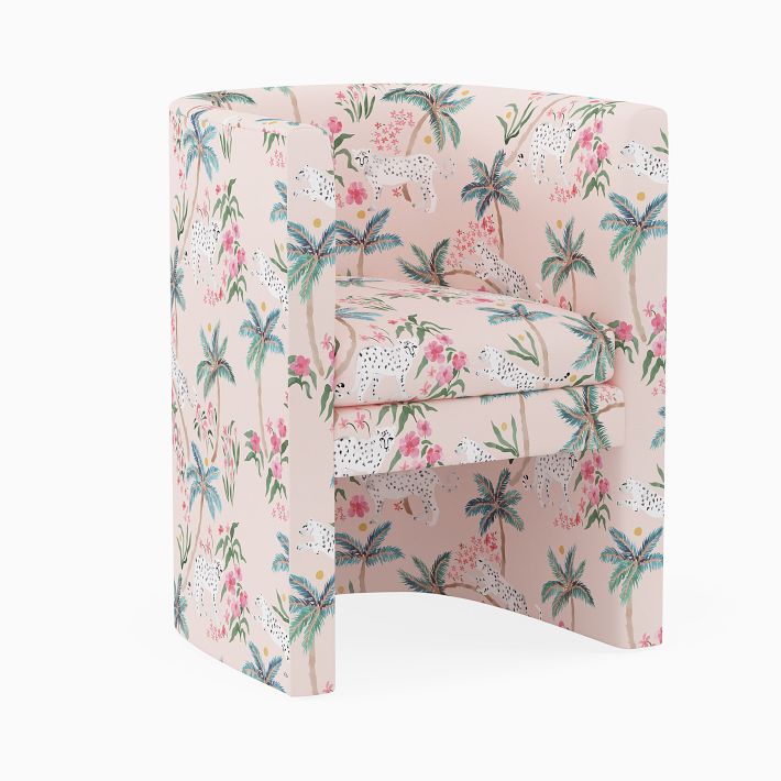 Modern Rounded Upholstered Back Chair | West Elm