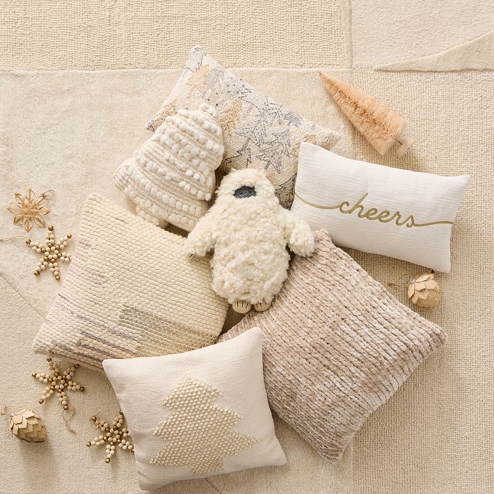 Shaped Yeti Pillow | West Elm