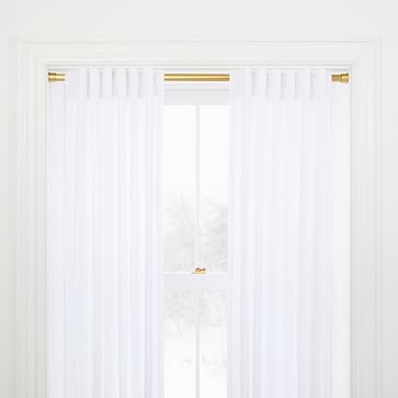 Inside Mount Curtain Rod - Antique Brass | West Elm