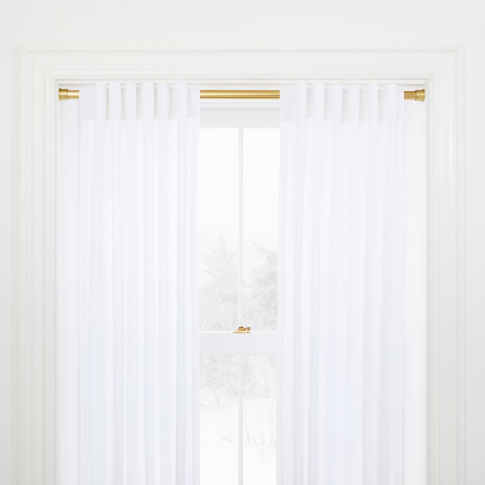 Inside Mount Curtain Rod - Antique Brass | West Elm