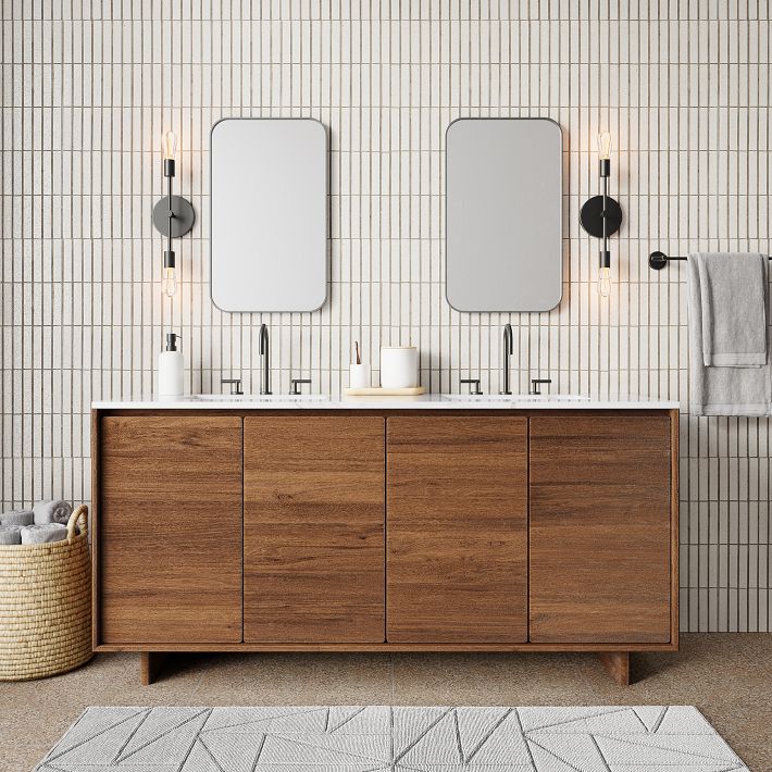 Anton Double Bathroom Vanity (68"–78") | West Elm