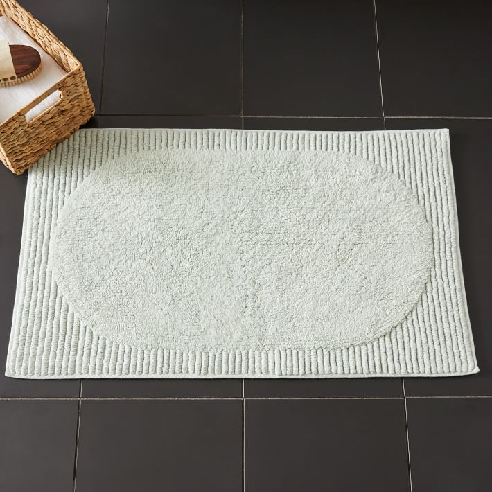 Plush Border Bath Mat | West Elm