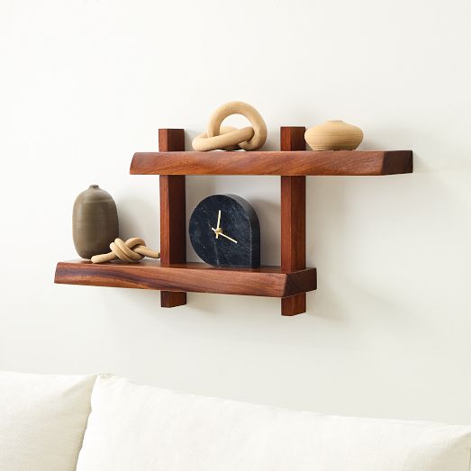 Lennox 2-Tier Live Edge Shelf | West Elm
