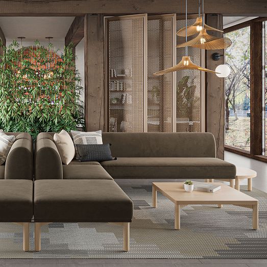 Platform Modular Sectional - Vegan Leather | West Elm