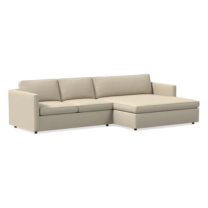 Harris Double Wide Chaise Sectional | Sofa With Chaise | West Elm