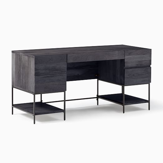 Industrial Storage Executive Desk | West Elm