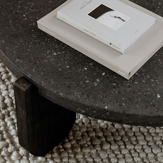 Round Interlocking Legs Coffee Table (36.5") | West Elm