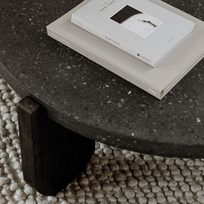 Round Interlocking Legs Coffee Table (36.5") | West Elm