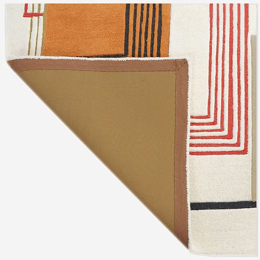 Abstract Lines Wool Rug | West Elm Abstract Lines Wool Rug | West Elm