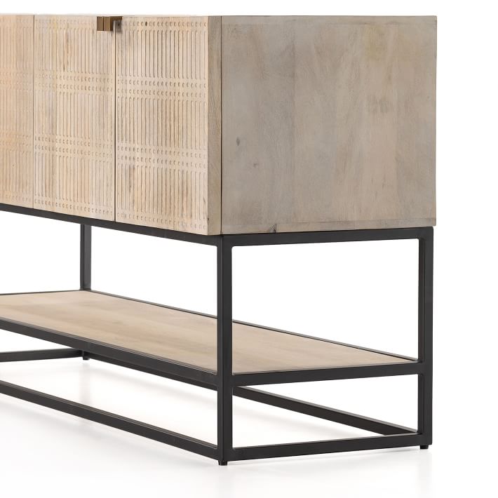 Carved Mango Wood Media Console (56") | West Elm