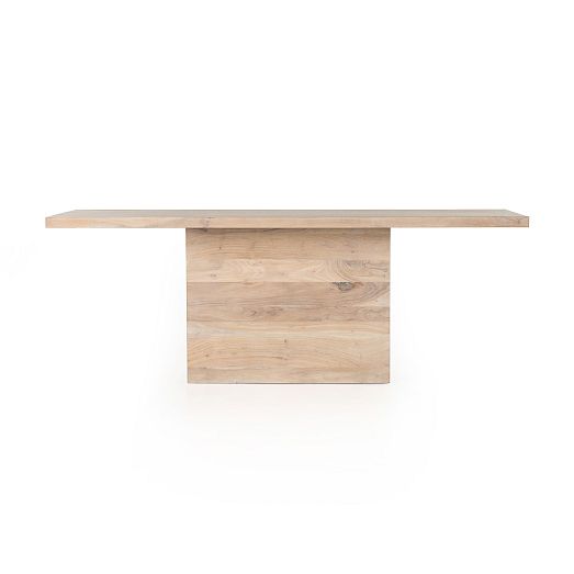 Block Base Rectangular Dining Table (82") | West Elm