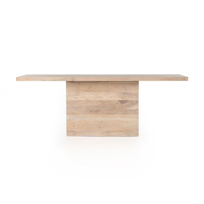 Block Base Rectangular Dining Table (82") | West Elm