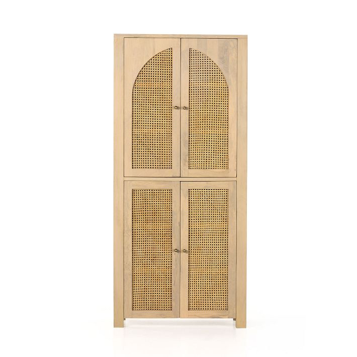 Cane Arches Tall Cabinet (39") | West Elm