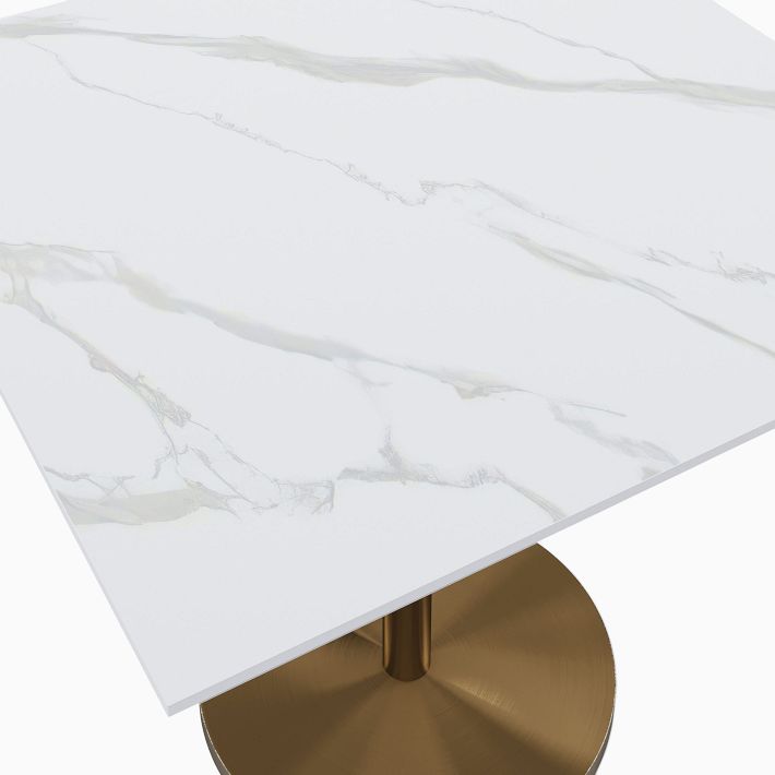 Orbit Restaurant Square Dining Table - Porcelain | West Elm