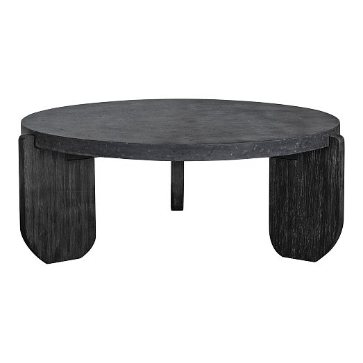 Round Interlocking Legs Coffee Table (36.5") | West Elm