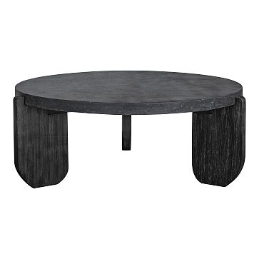 Round Interlocking Legs Coffee Table (36.5") | West Elm