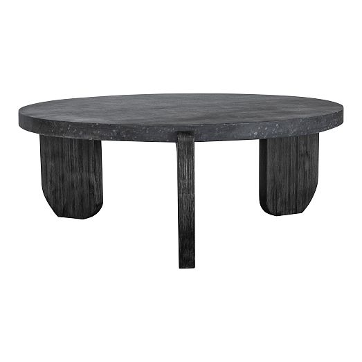 Round Interlocking Legs Coffee Table (36.5") | West Elm